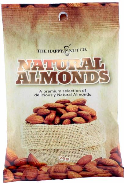 HappyNut Natural Almonds 70g