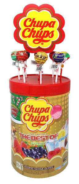 Chupa Chups The Best Of Fruit 100 Pcs Tube 1.2kg - MNB Variety Imports