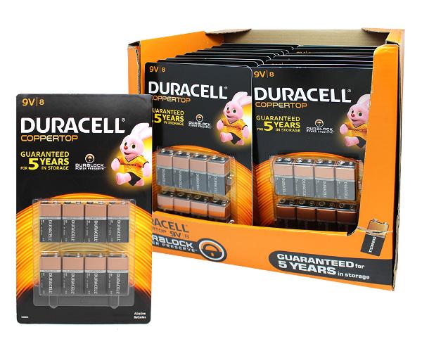 Duracell 9V Batteries 8 Pack - MNB Variety Imports