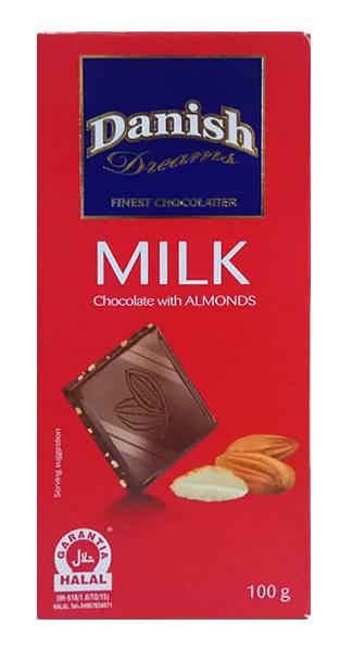 Danish Dream Milk Chocolate Almond 100g - MNB Variety Imports