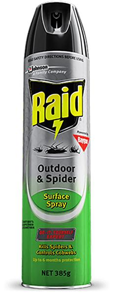 Raid Outdoor Spider Spry 385g - MNB Variety Imports